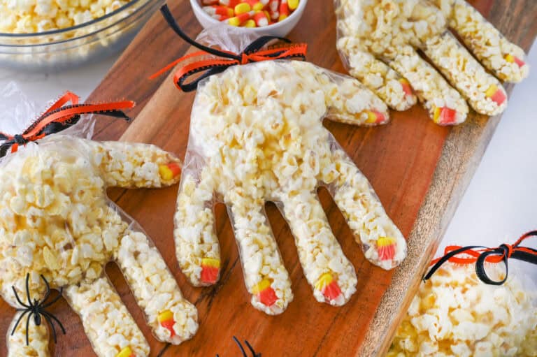 Halloween Popcorn Hands