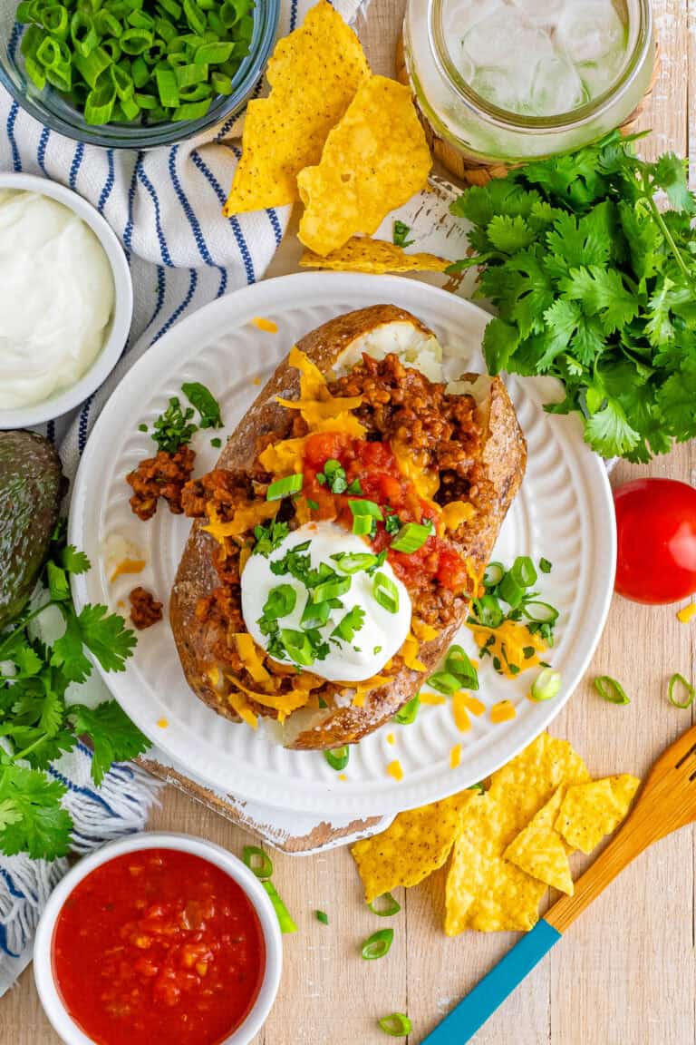 Taco Stuffed Baked Potatoes