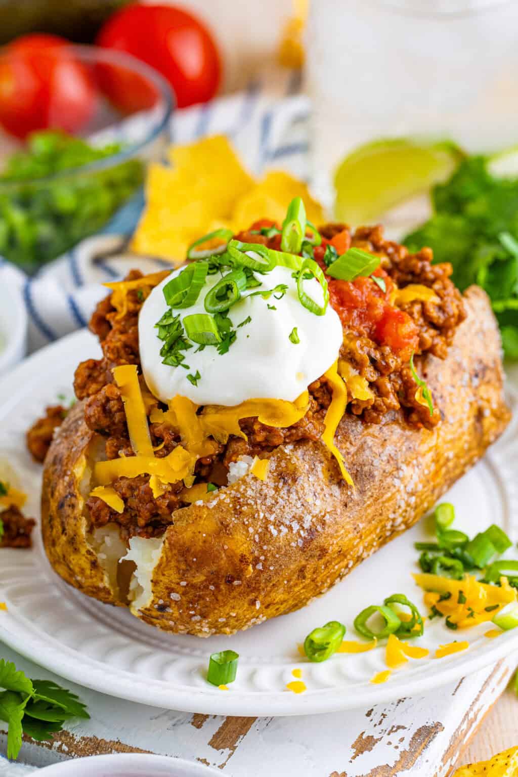 Taco Stuffed Baked Potatoes