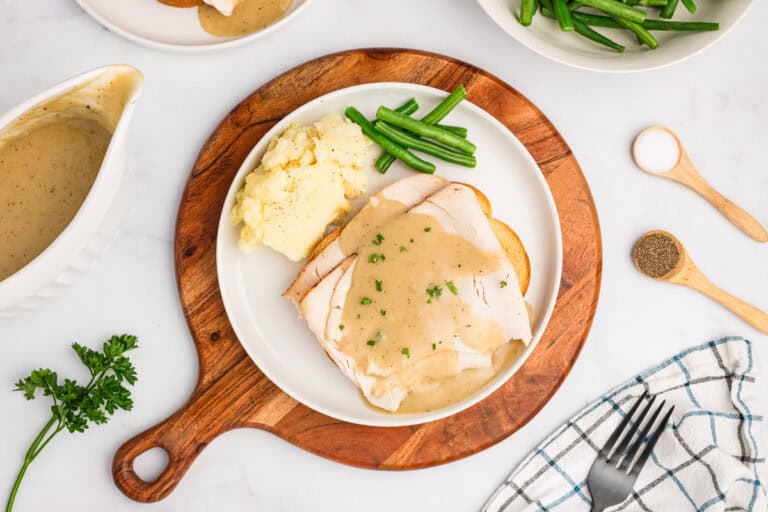 Hot Open-Faced Turkey Sandwich