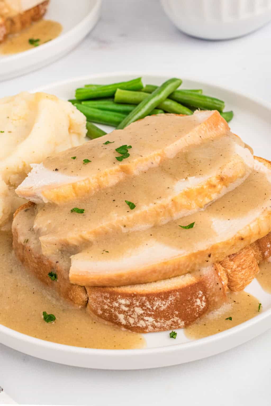 Hot Open-Faced Turkey Sandwich