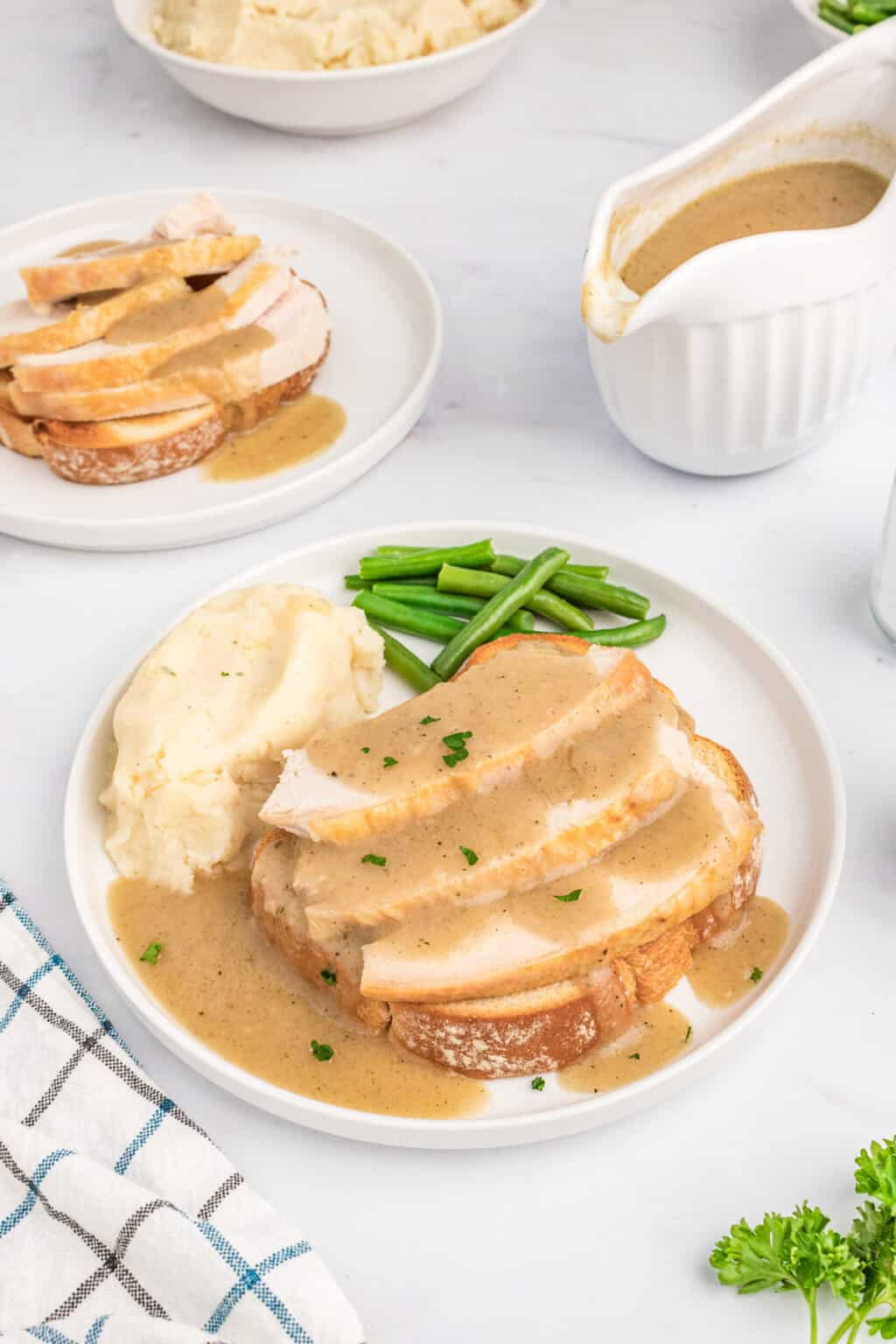 Hot Open-Faced Turkey Sandwich