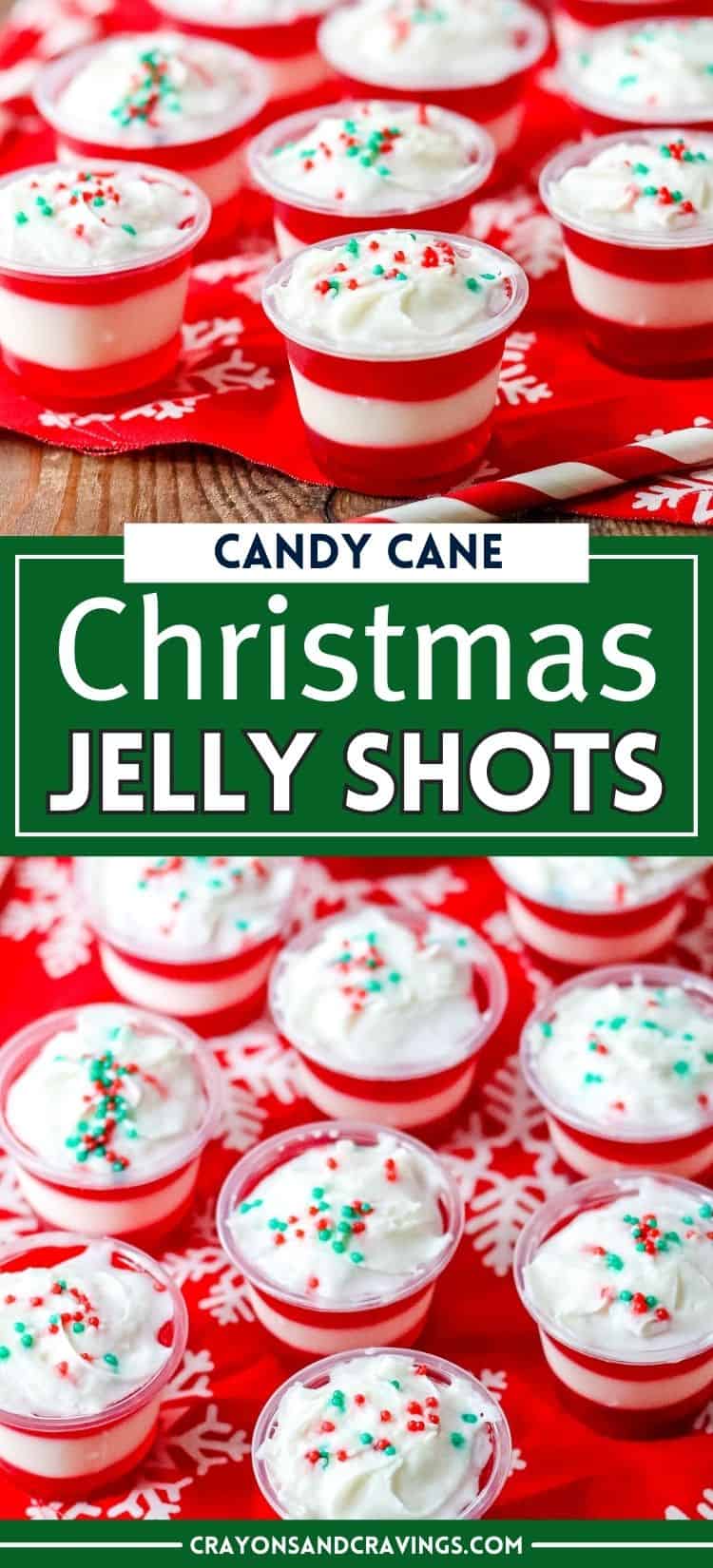 Candy Cane Gelatin Shots