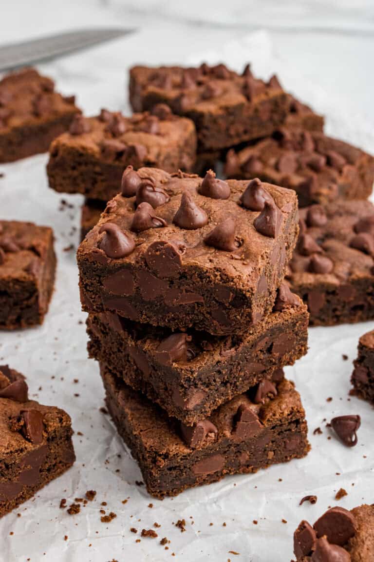 Chocolate Chocolate Chip Cookie Bars
