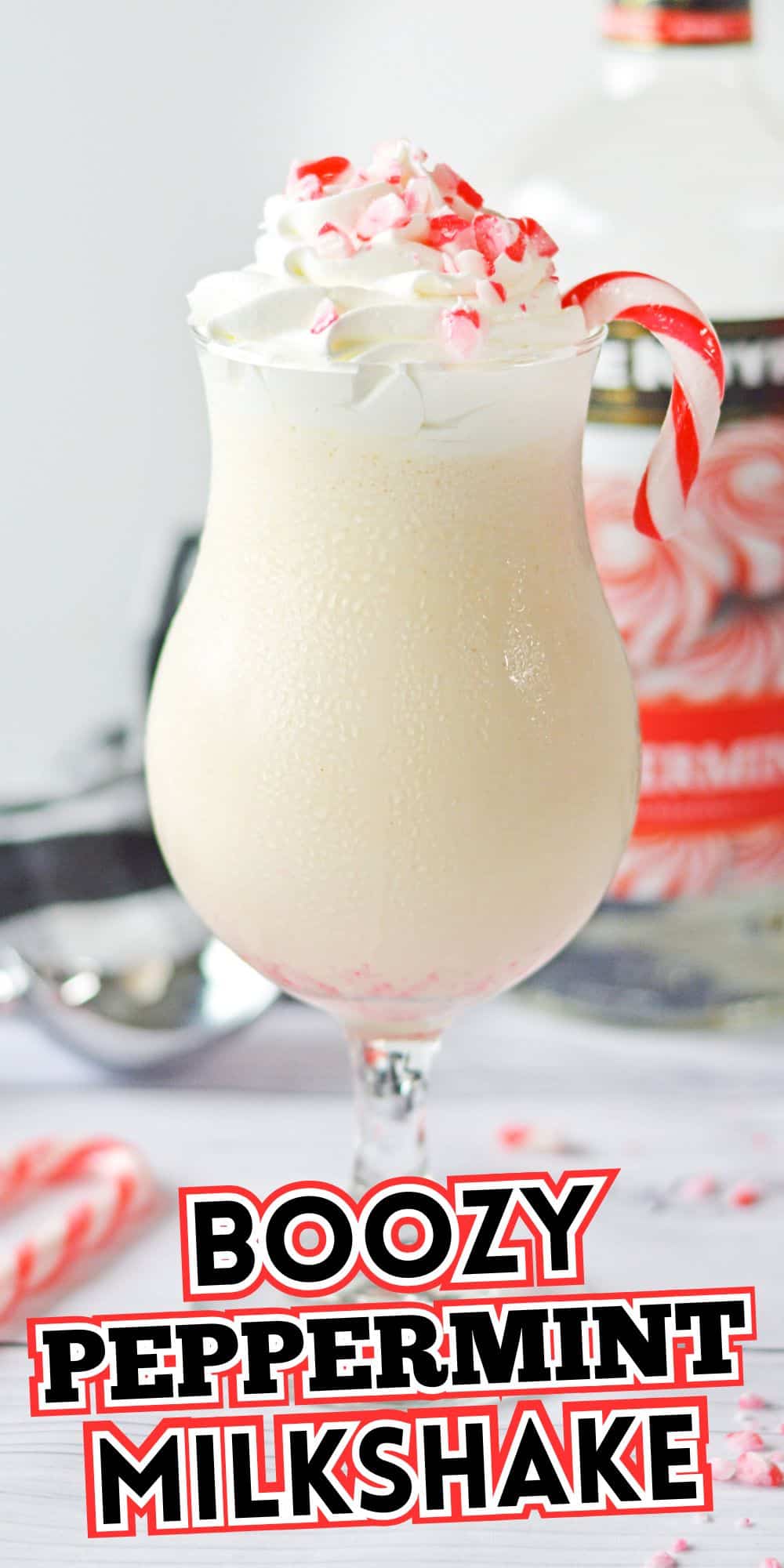 Boozy Peppermint Milkshake
