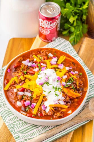Dr. Pepper Chili (Slow Cooker Recipe)
