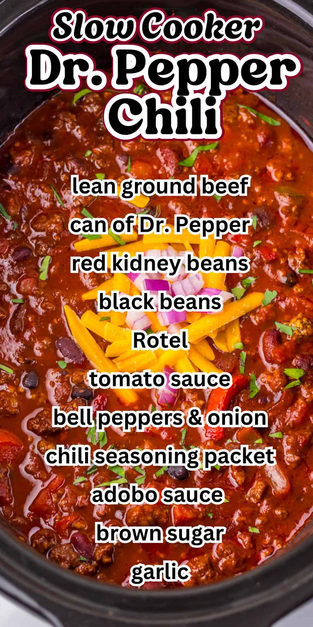 Dr. Pepper Chili (Slow Cooker Recipe)
