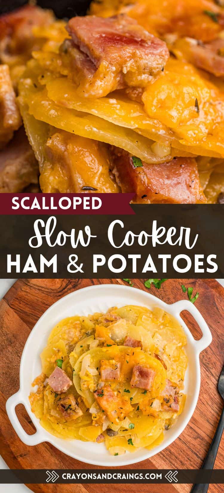 Scalloped Ham and Potatoes in the Crock Pot