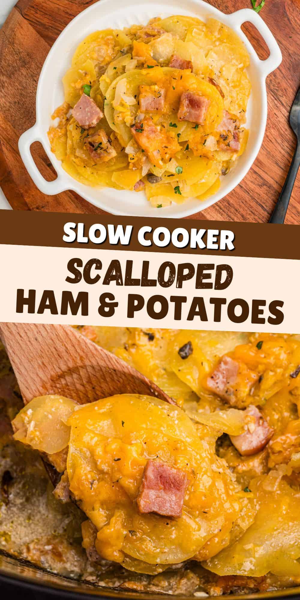 Scalloped Ham and Potatoes in the Crock Pot