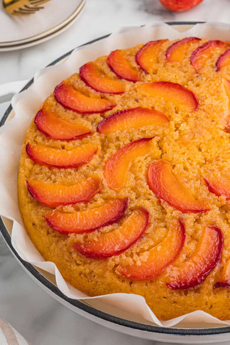 Peach Upside Down Cake Using Cake Mix