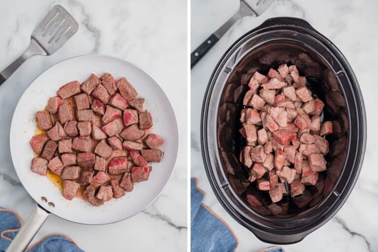 Crockpot Honey Bourbon Steak Tips