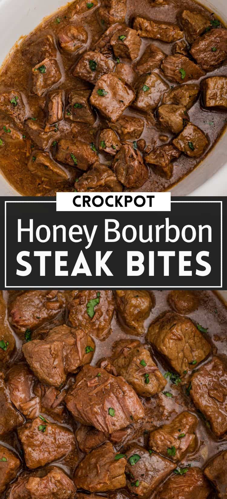 Crockpot Honey Bourbon Steak Tips