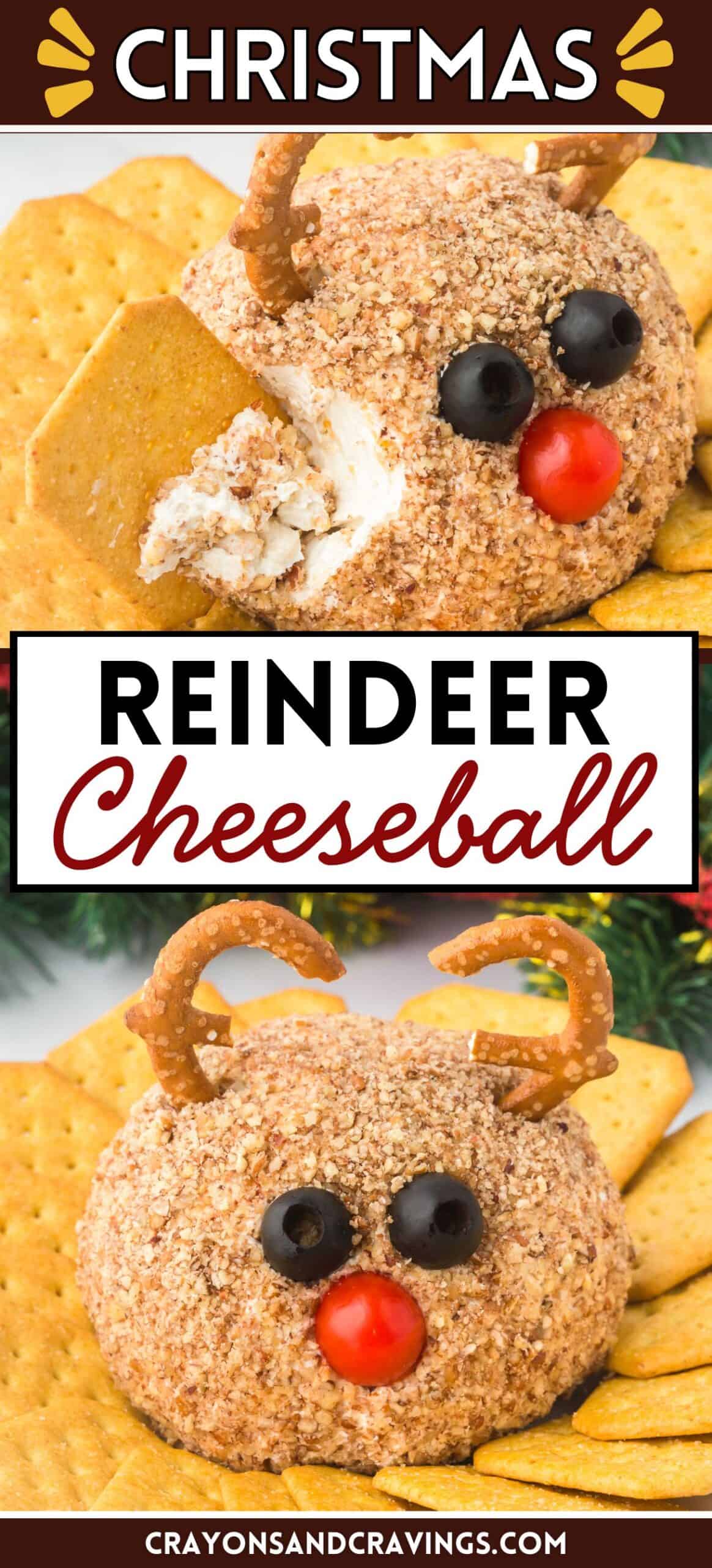 Reindeer Cheese Ball – The Cutest Christmas Appetizer Ever