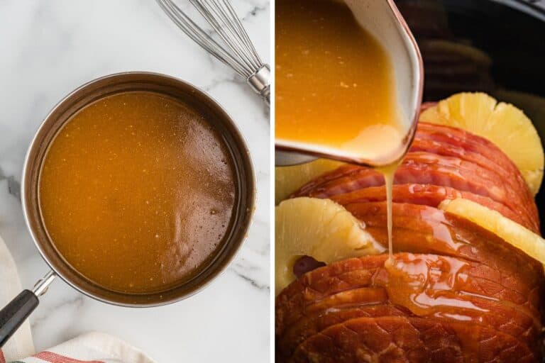 Slow Cooker Ham with Pineapple and Brown Sugar