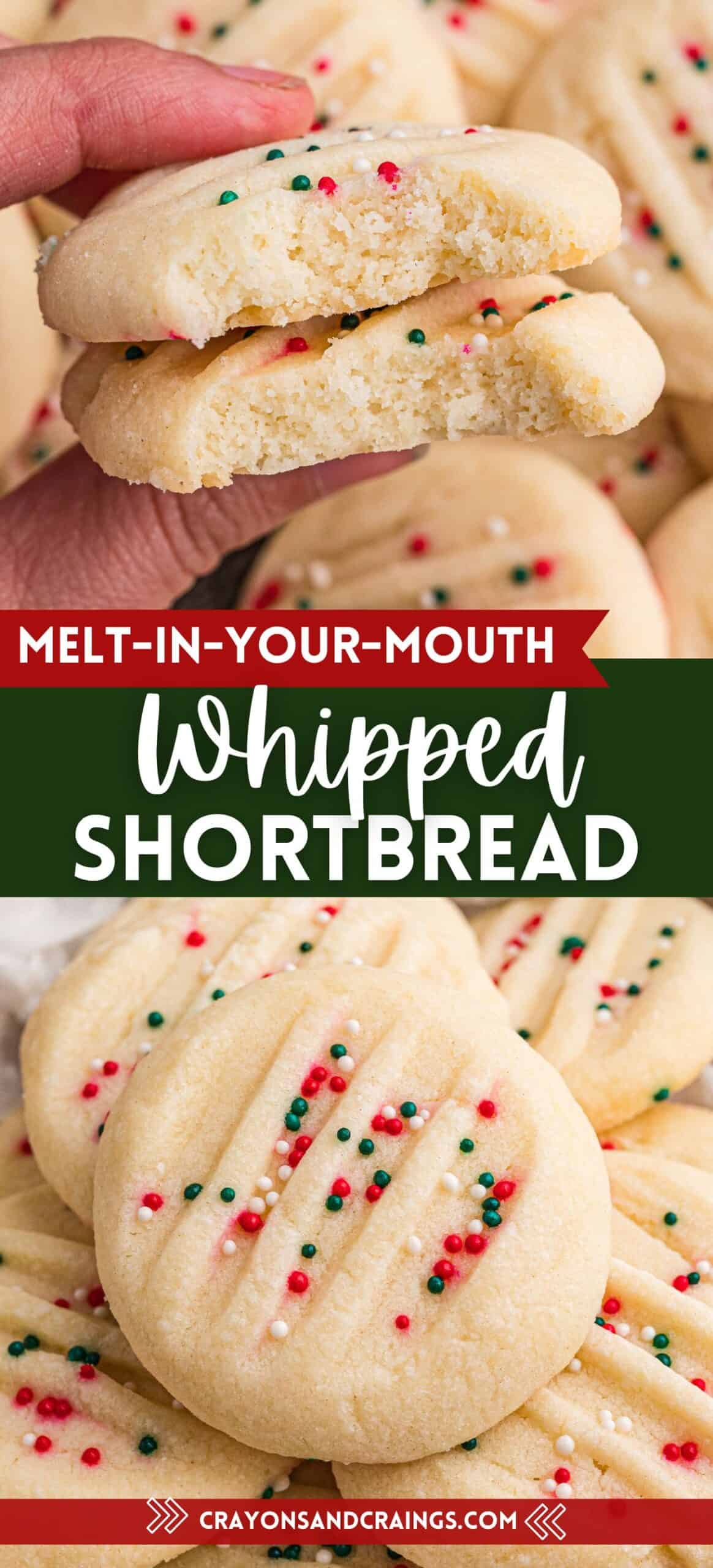 Whipped Shortbread Cookies