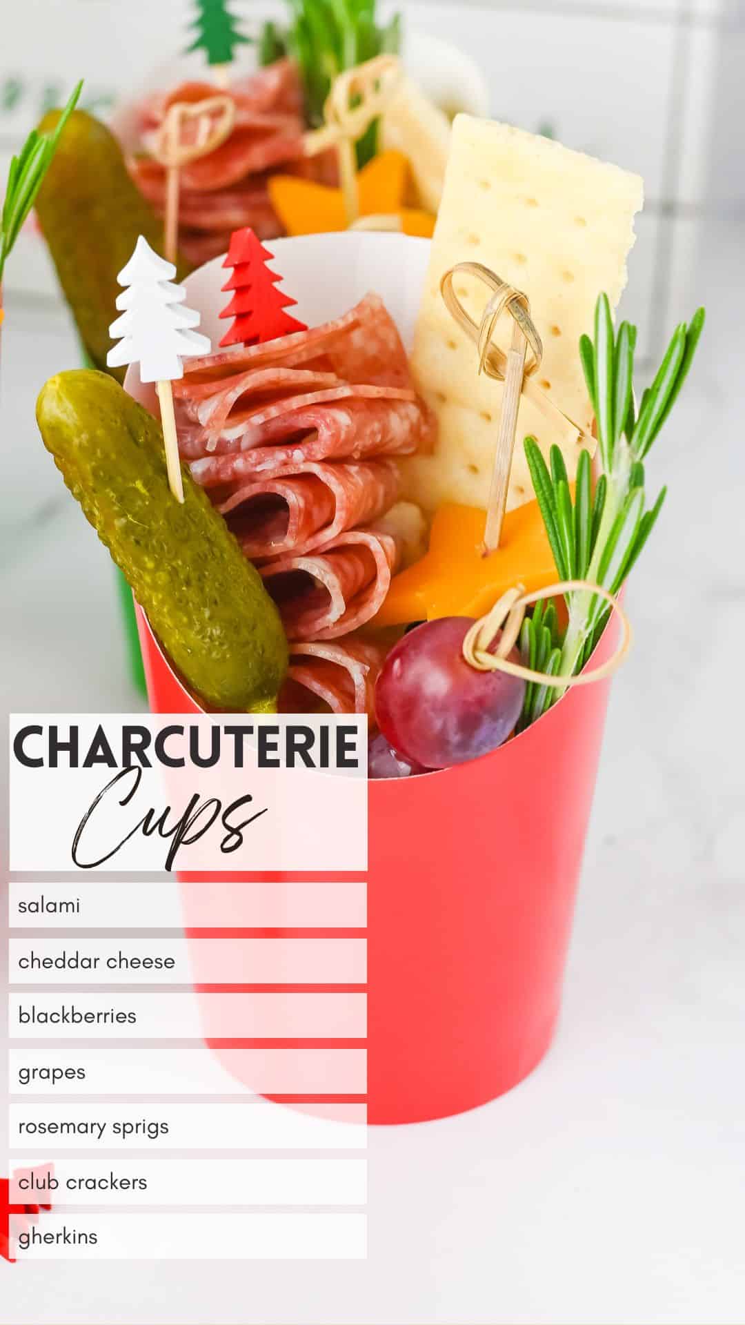 Christmas Charcuterie Cups – A Fun, Individual Holiday Appetizer