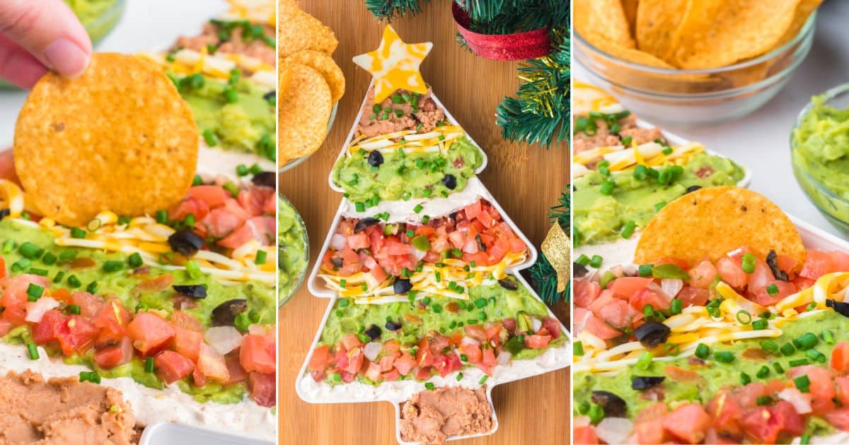 Christmas Party Taco Dip (Festive Christmas Appetizer)