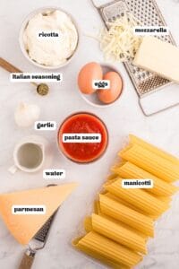 Easy Baked Manicotti