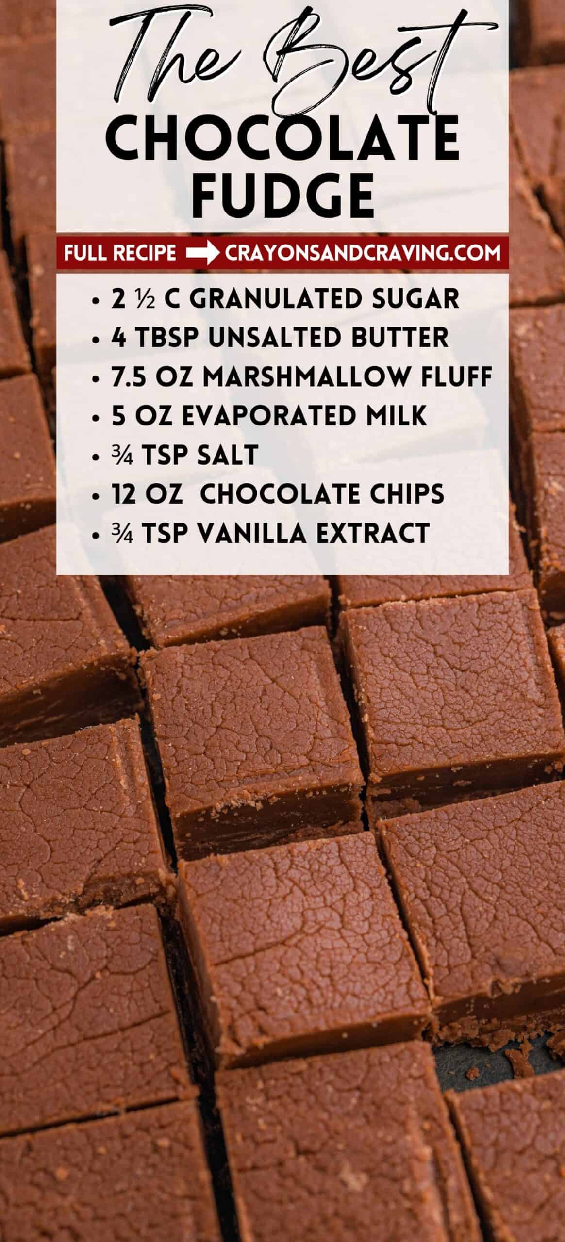 Marshmallow Fluff Fudge (Never Fail Recipe!)