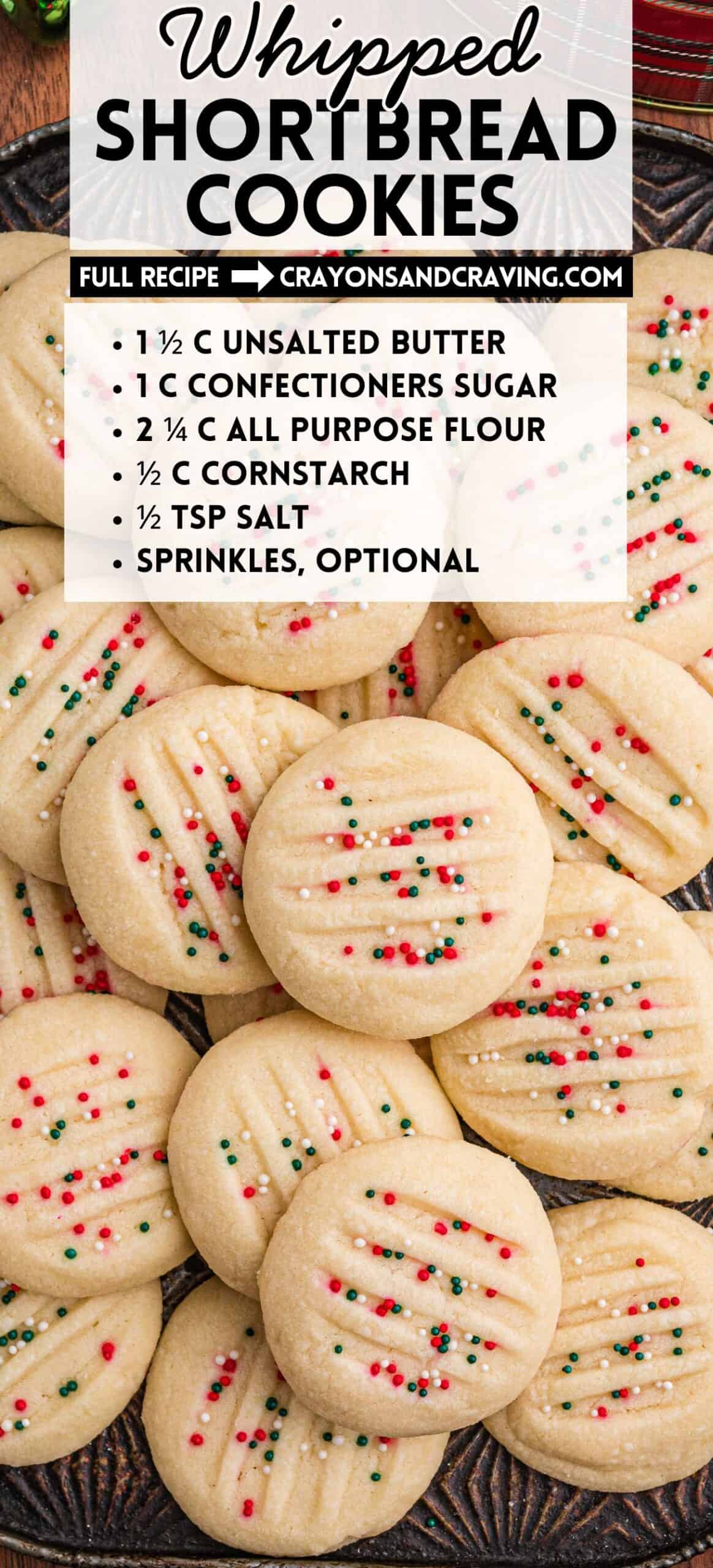 Whipped Shortbread Cookies