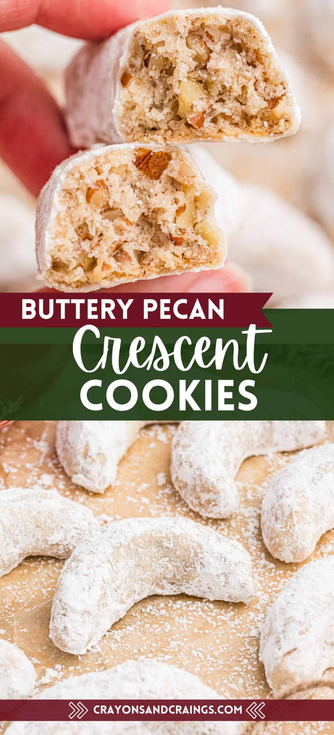 Pecan Crescent Cookies