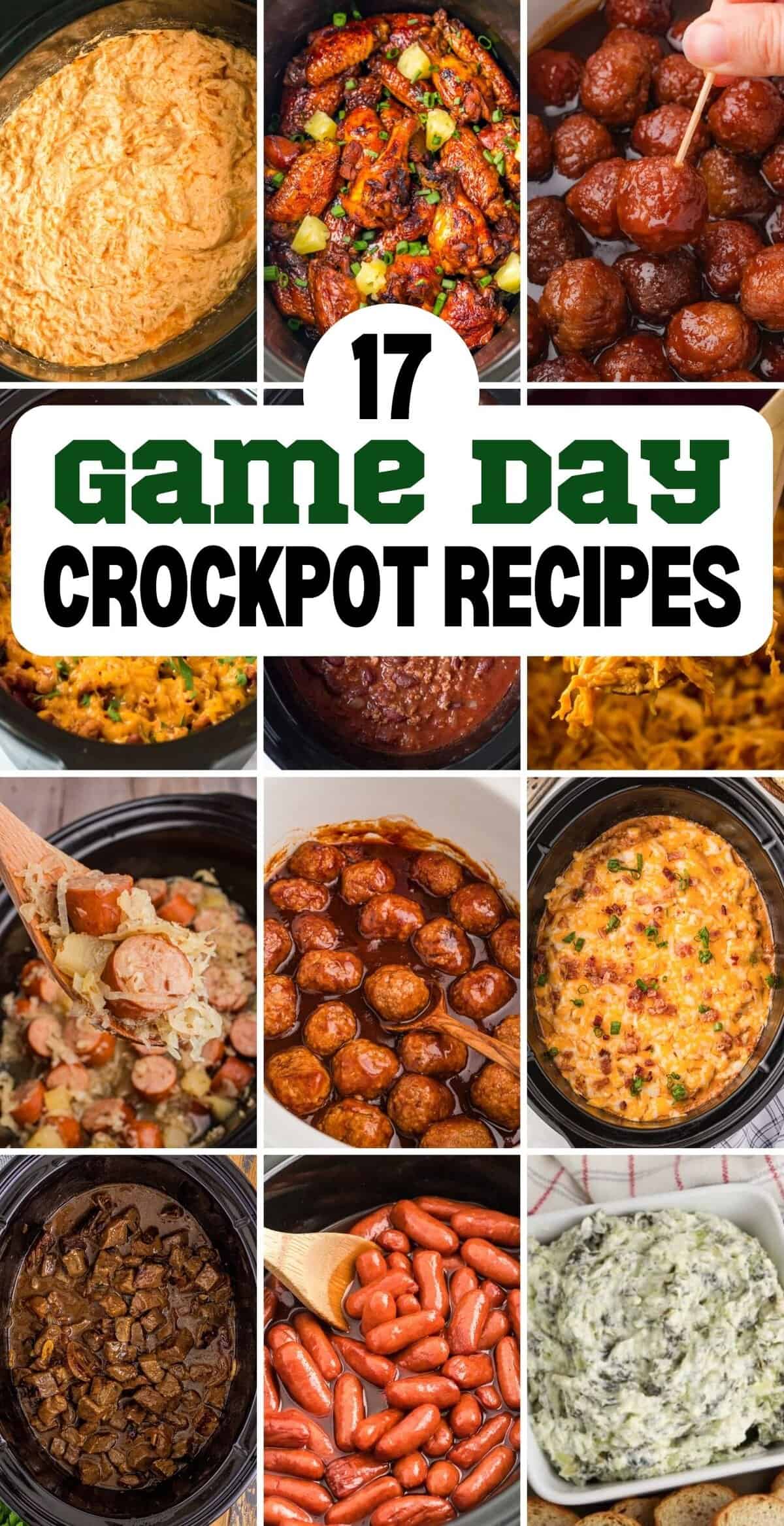 17+ Game Day Crock Pot Recipes - Easy Football Party Food