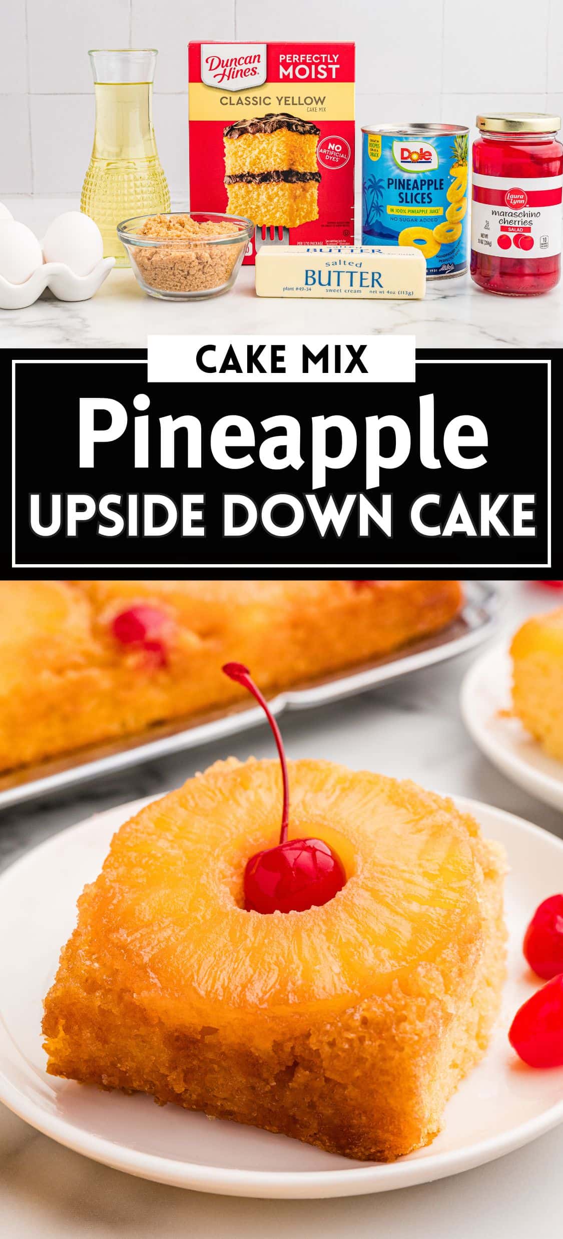 Easy Pineapple Upside Down Cake with Cake Mix